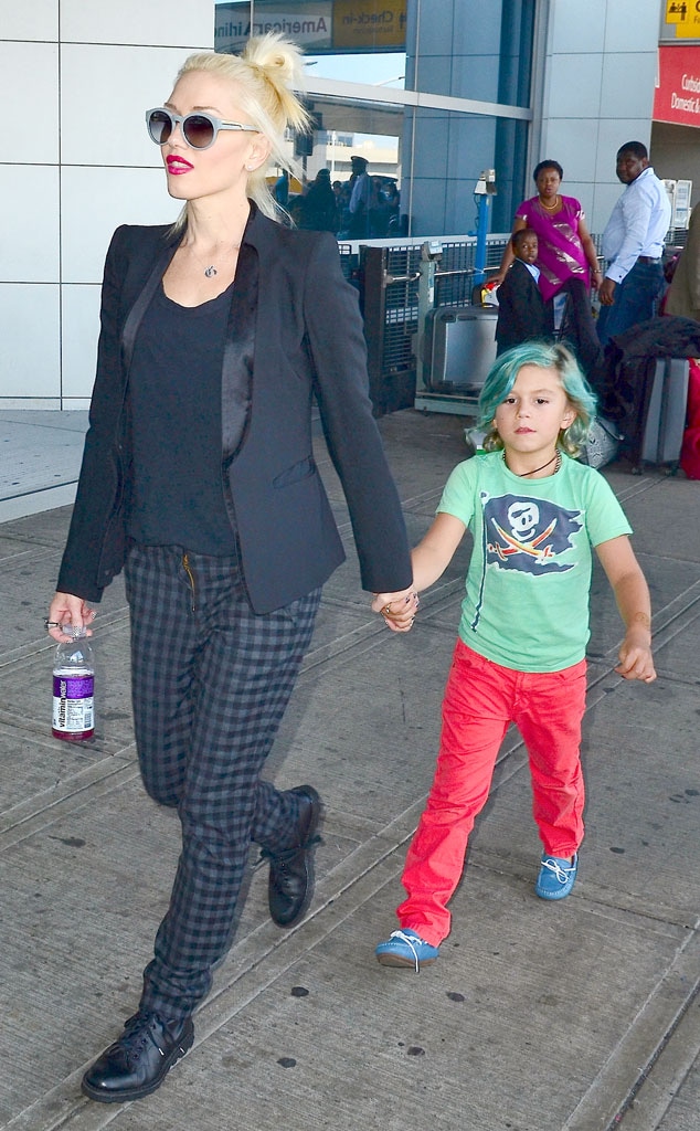 Gwen Stefani's Son Rocks Rainbow Hair Gwen Stefani's Son Rocks Rainbow Hair